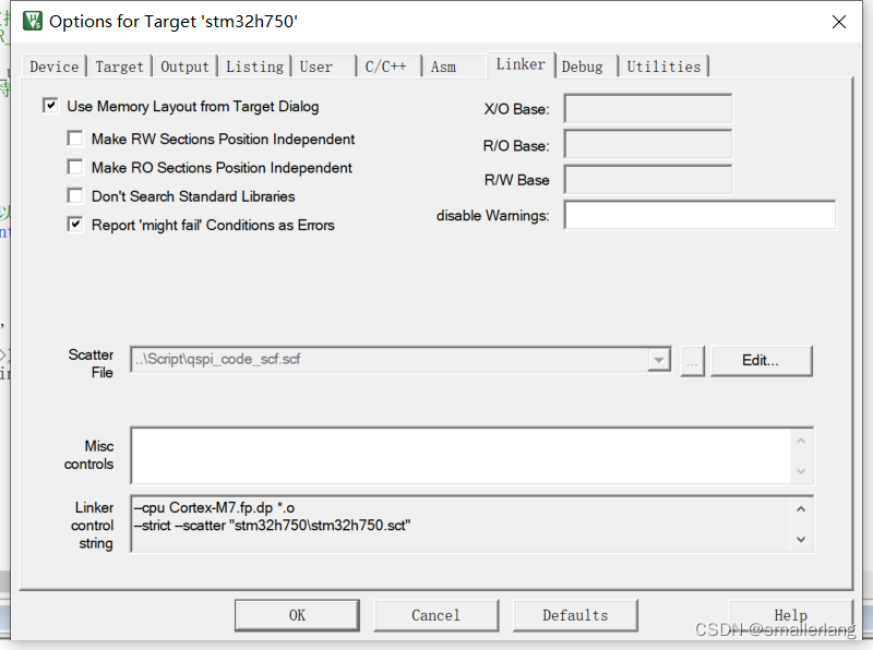 STM32H750 片内FLASH-MPU+bootloader 片外FLASH-MPU+LED+USART_stm32h750 内部flash-CSDN博客
