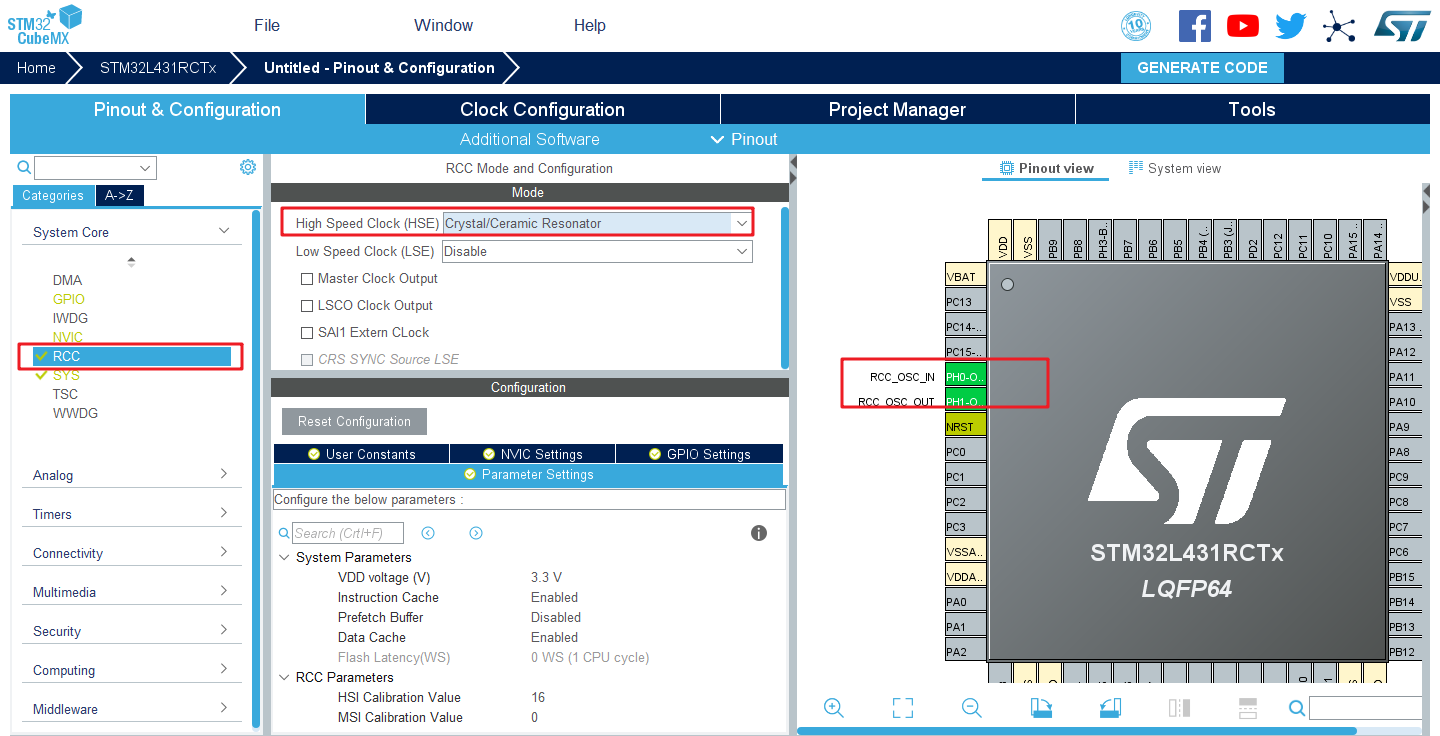 STM32CUBEMX | STM32L431RCT6的内部Flash操作_stm32l431 flash-CSDN博客