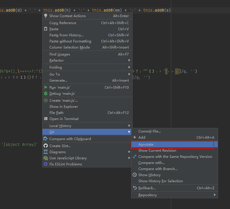 webstorm 查看文件每一行的 git 历史 commit 记录_webstorm查看提交记录-CSDN博客