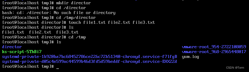 Linux作业4：在/tmp文件夹下新建目录_在tmp目录下创建文件夹-CSDN博客