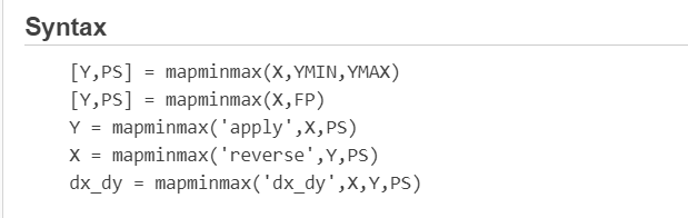 mapminmax：将行最小值和最大值映射到[-1，1]_映射最大值和最小值-CSDN博客