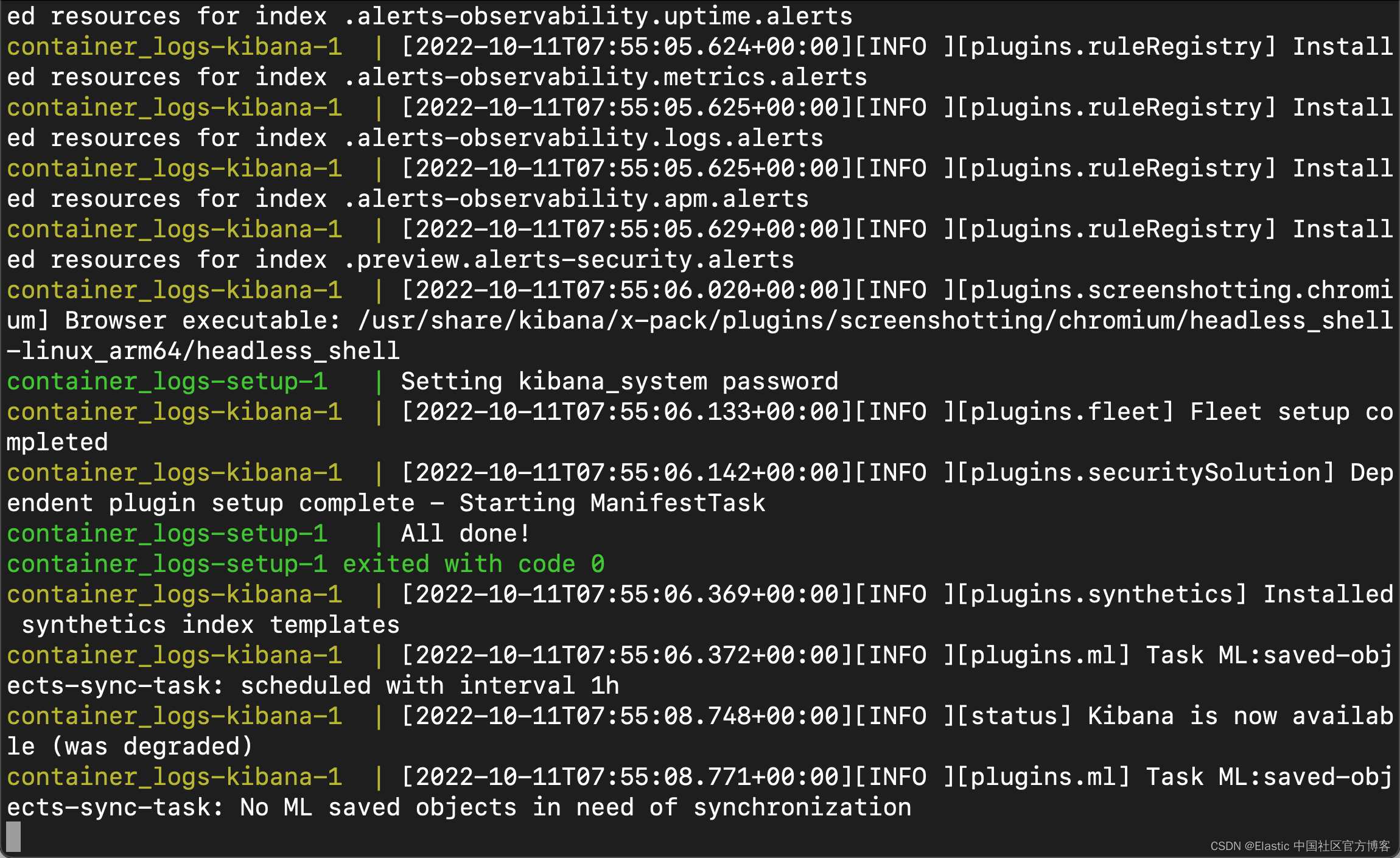 运用 Elastic Stack 收集 docker 容器日志_docker stack 日志-CSDN博客