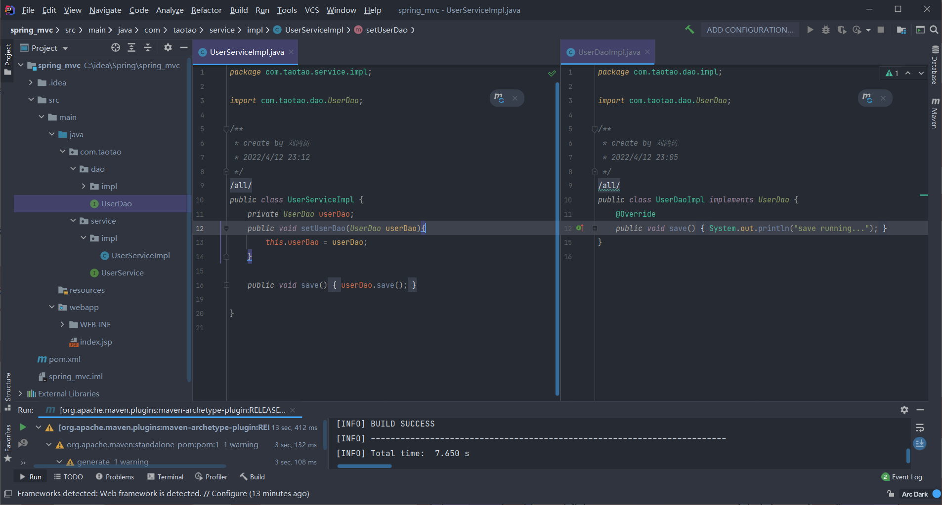 Spring - Spring集成web环境 -基本三层架构搭建案例_spring三层架构案例-CSDN博客