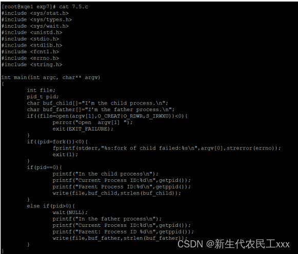 Linux实验:linux环境编程在linux环境下执行以下代码若程序正常运行子进程创建成功屏幕上得到怎样的输出 Csdn博客