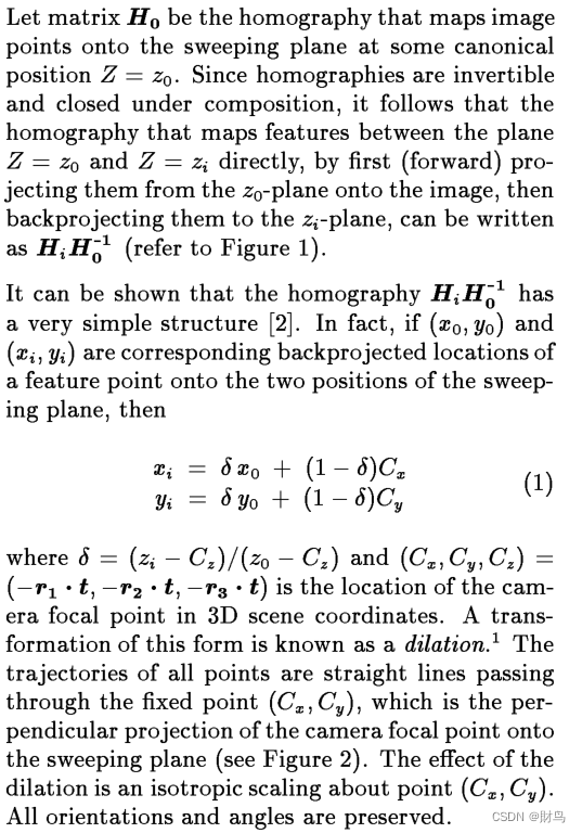 plane-sweep_a space-sweep approach to true multi-image matchin-CSDN博客