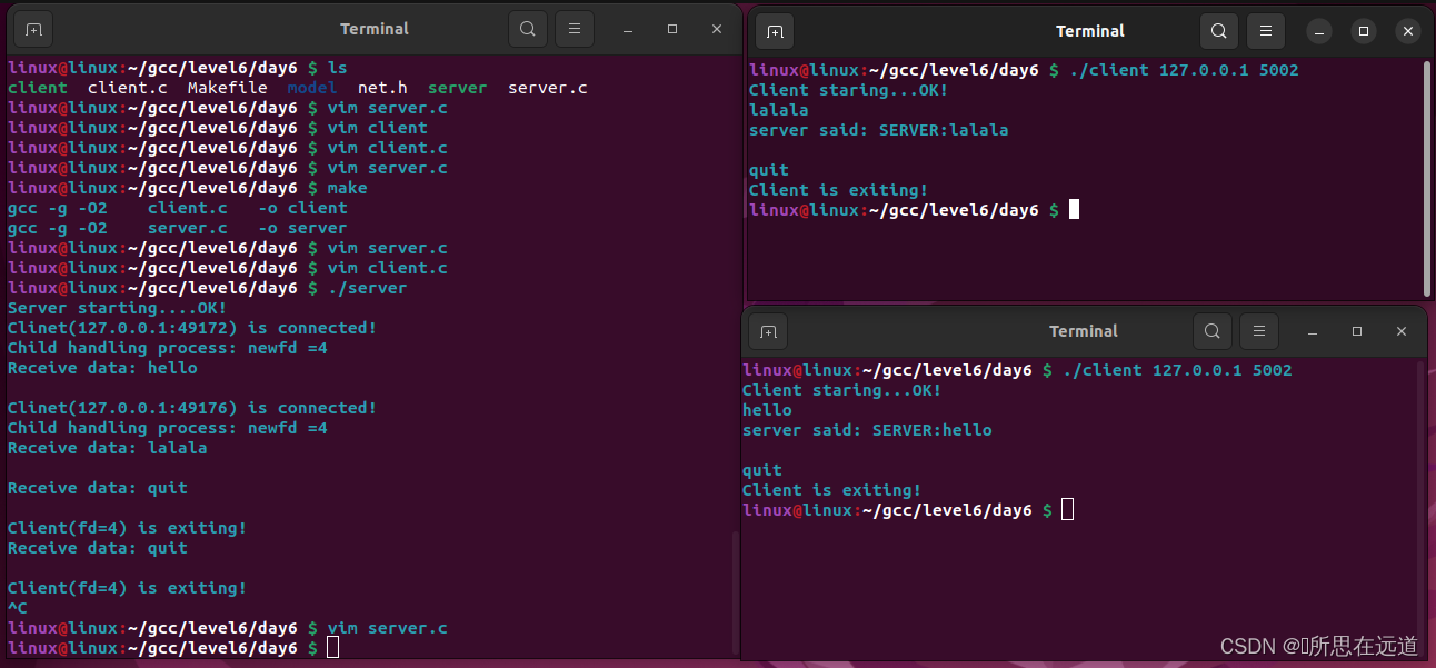 L6网络编程--IO多路复用(day6)_多路复用server_ 所思在远道的博客-CSDN博客