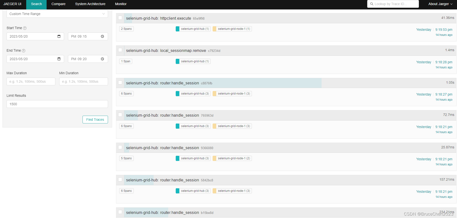 SeleniumGrid 4 - Jaeger(Enable Tracing)_selenium grid logo selenium grid 4.9.0-CSDN博客