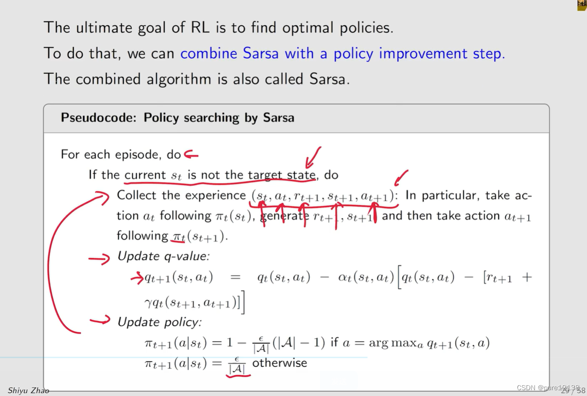 Sarsa算法_sarsa算法能找最优解嘛-CSDN博客