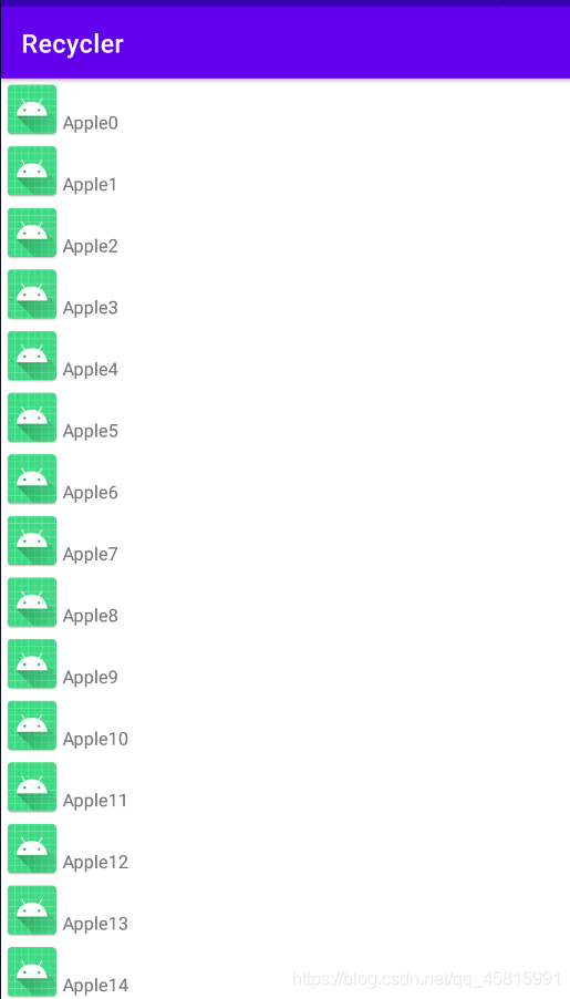 Android——recyclerview的使用android水果列表 Csdn博客