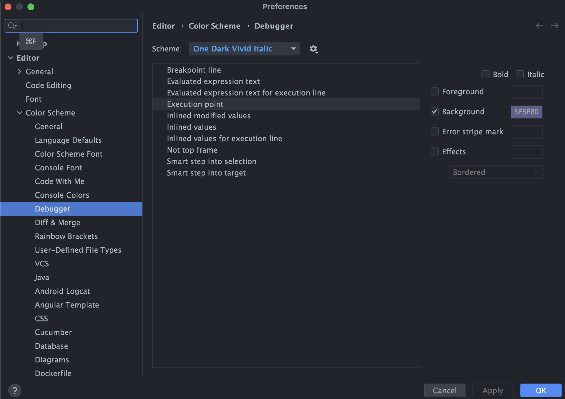 jetbrains(IDEA/Pycharm)修改断点的颜色与调试时debugger的颜色_2023.1 idea 断点行往下每一行的颜色设置-CSDN博客