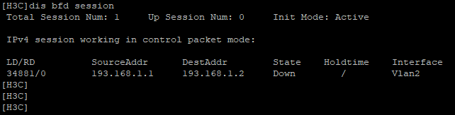 华三交换机irf堆叠以及BFD检测配置_h3c bfd-CSDN博客
