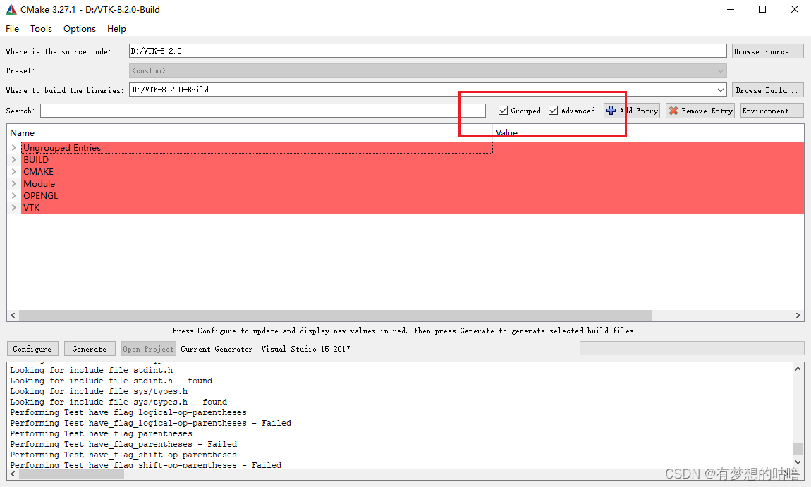 VTK8.2.0的配置过程-CSDN博客