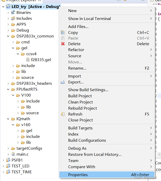 CCS8.0 TMS32028335新建工程、导入工程以及LED实验程序烧录Flash_ccs导入工程-CSDN博客