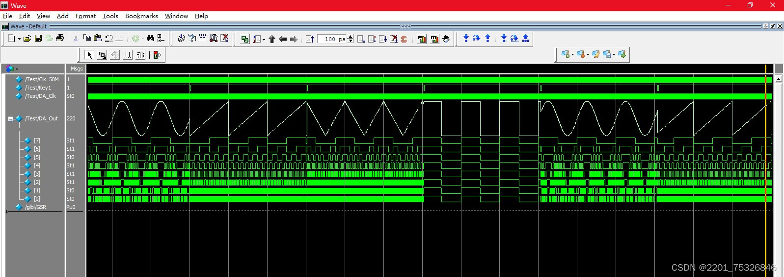 Fpga 信号发生器 使用matlab生成波形数据正弦波、锯齿波、三角波、方波作为rom Ip核的输入，按键消抖后控制系统的输出波形 Csdn博客 