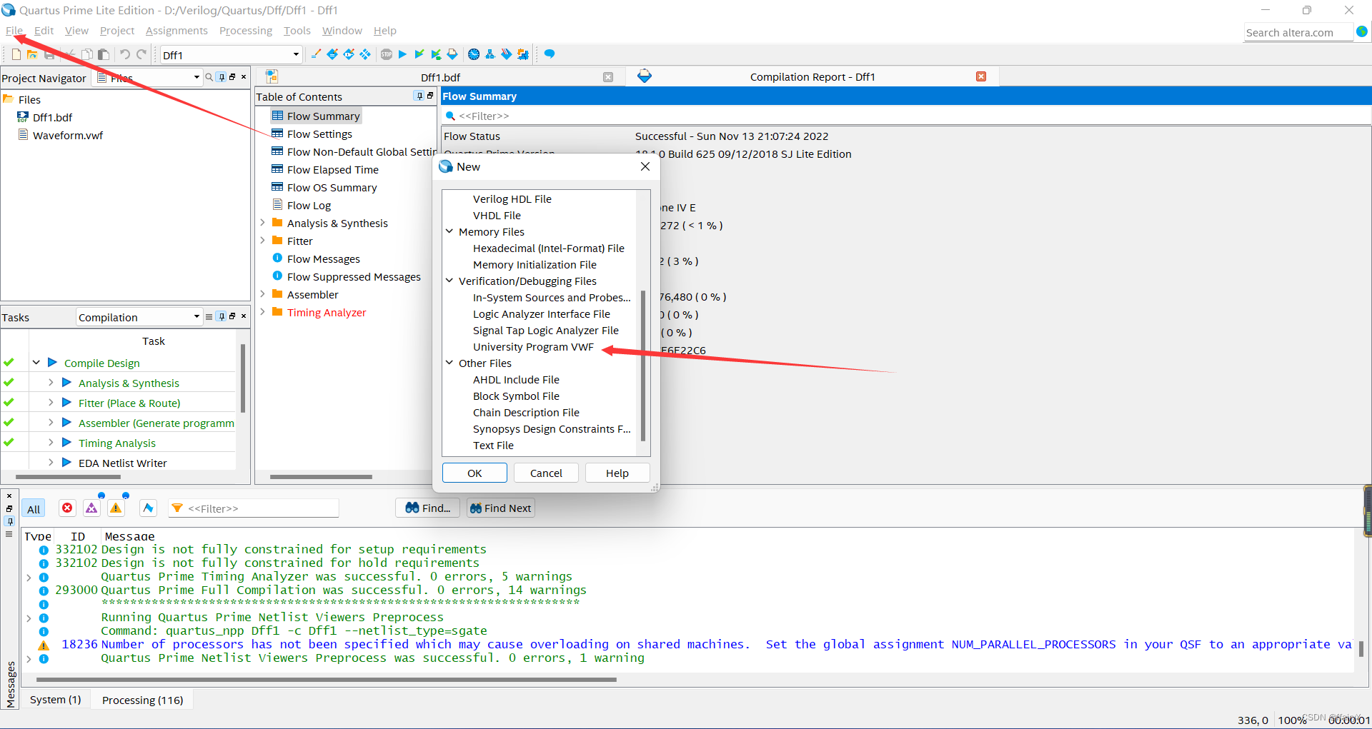 Quartus中D触发器入门_quartus dff-CSDN博客