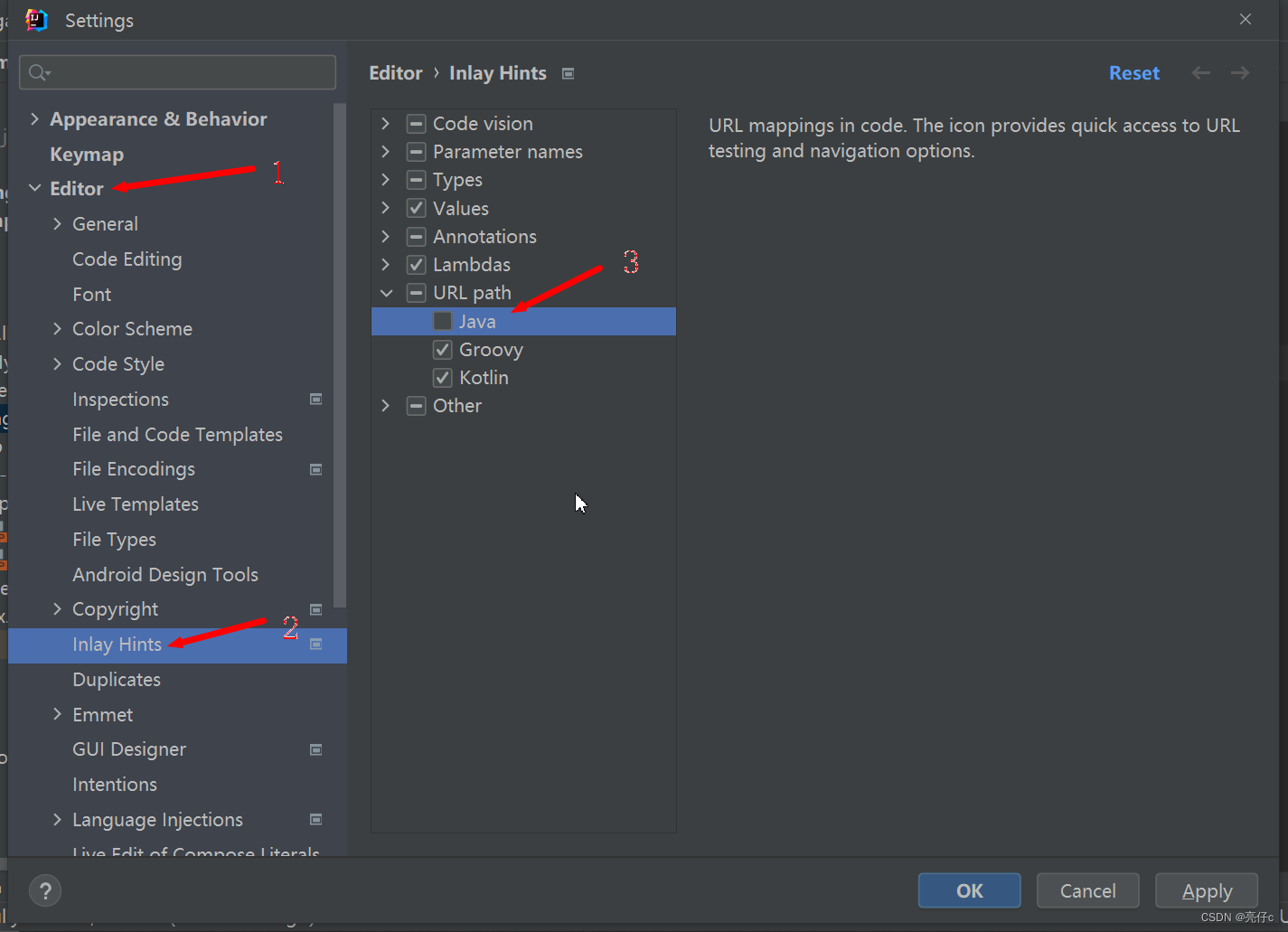 ieda(2022.1.4版本)中关闭Actions For URL-CSDN博客