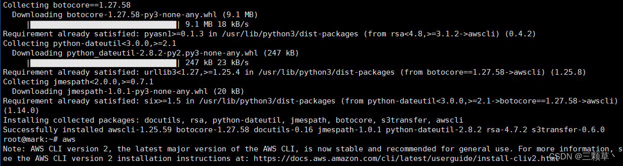 Linux下安装aws命令_linux aws-CSDN博客
