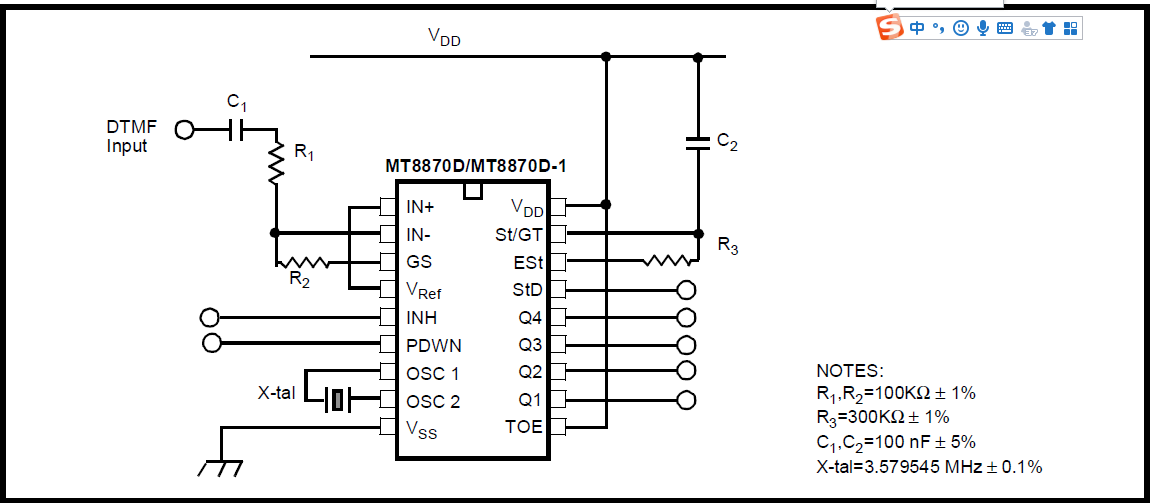 MT8870DTMF解码器测试-CSDN博客