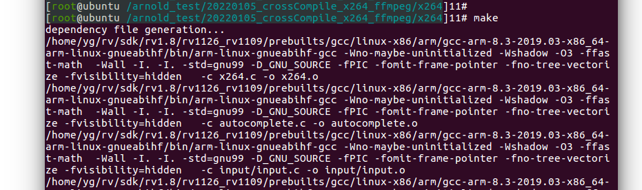 ubuntu 交叉编译 armv7_32 ffmpeg x264（已完成）_arm32 ffmpeg-CSDN博客