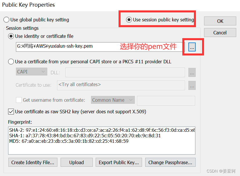 SecureCRT连接Amazon EC2 Linux AMI_亚马逊 pem文件登录linux-CSDN博客