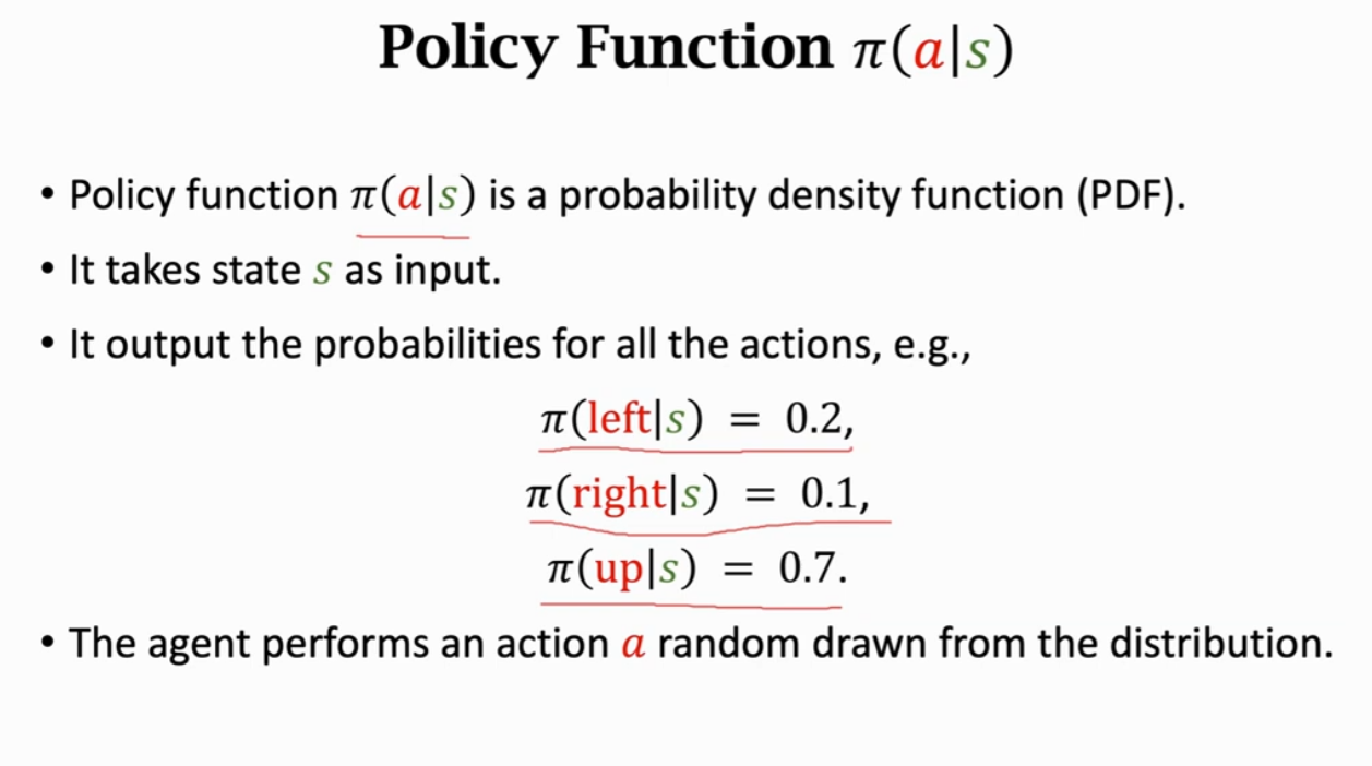策略学习（Policy-Based Reinforcement Learning)_策略函数是个概率密度函数-CSDN博客