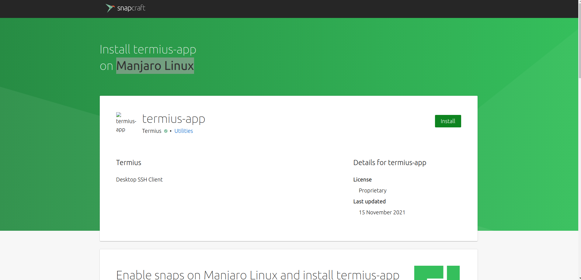 Manjaro Linux安装Termius_install termius from the website to get local term-CSDN博客