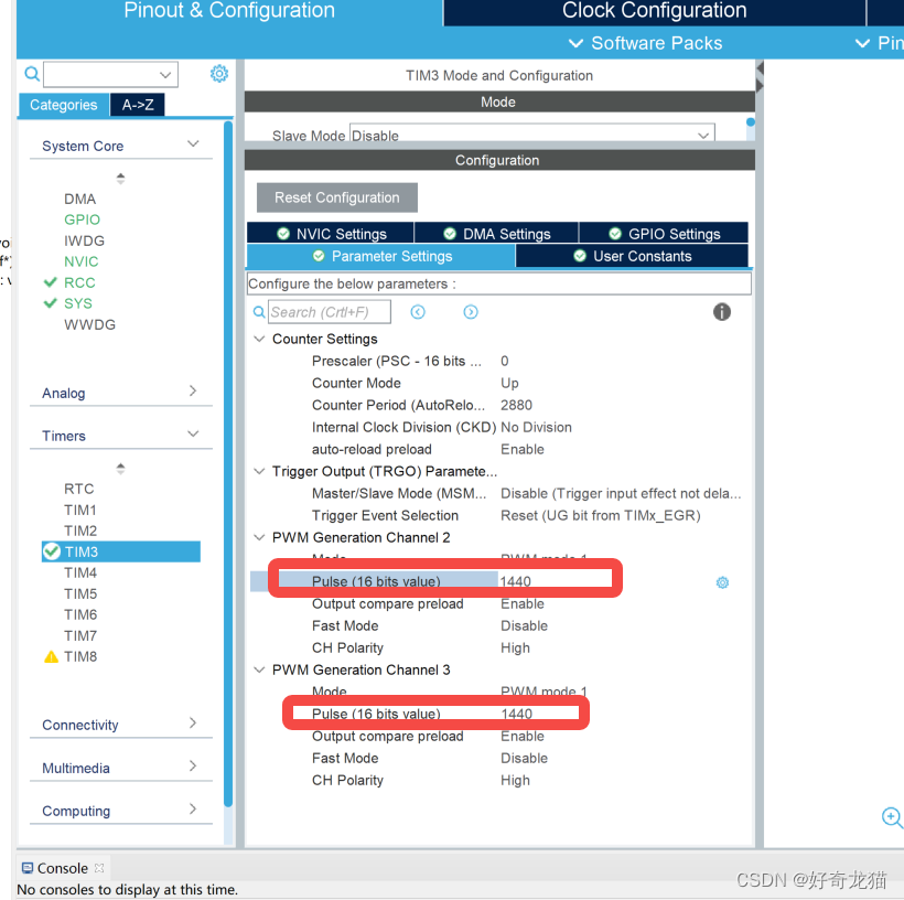 【STM32cubeIDE 调试STM32F103xxxx输出PWM波形-基础实验-基础样例】_stm32cubeide timer3 pwm-CSDN博客