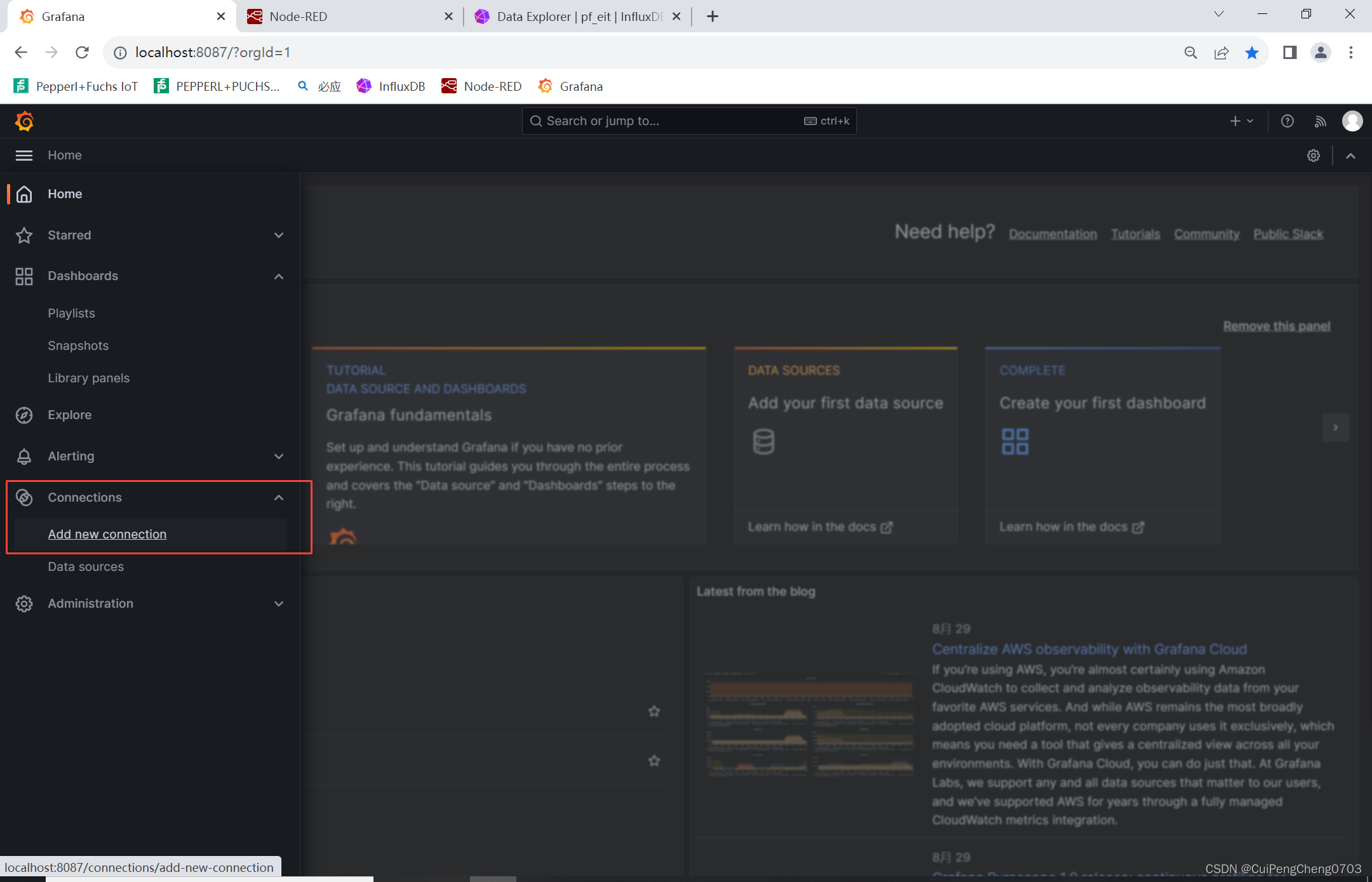 windows下的Grafana安装和连接InfluxDB_grafana windows安装-CSDN博客