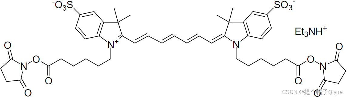 荧光染料标记双活化酯，Cy7 双NHS酯，Cyanine7 diNHS ester分子量及外观解析_活化酯荧光染料的使用-CSDN博客