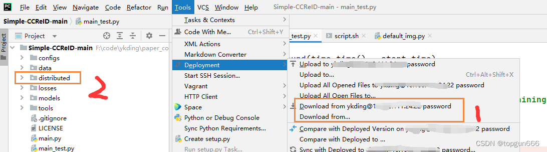 【PyCharm远程连接服务器，调试torch.distributed.launch分布式程序，无需.sh，命令行操作】_-m torch.distributed.launch 在 ...