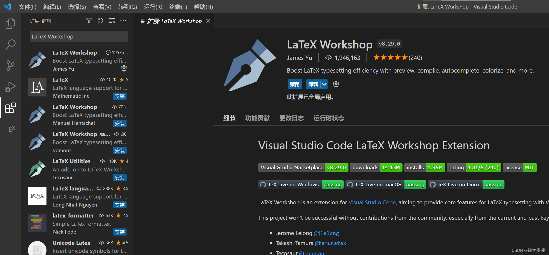 【论文写作 Latex配置】VSCode + LaTeX Workshop + SumatraPDF 详细配置过程-CSDN博客