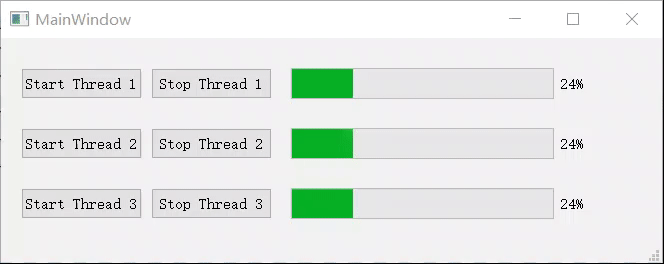 Pyqt5 Multi Threaded Execution And Stop Programmer Sought