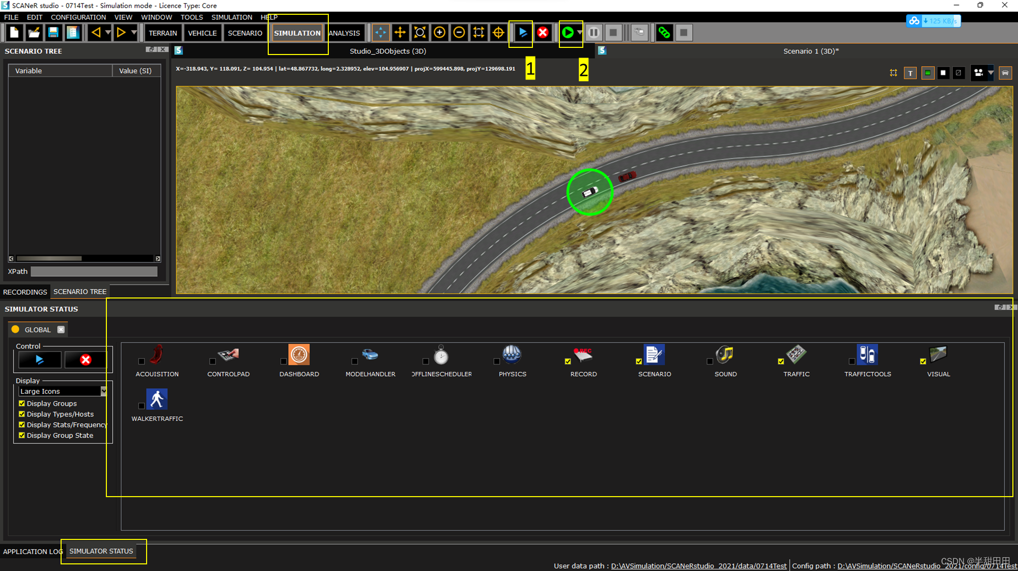 自动驾驶仿真软件SCANeR studio（初级练习1）：scenario构建之driver模式理解-CSDN博客