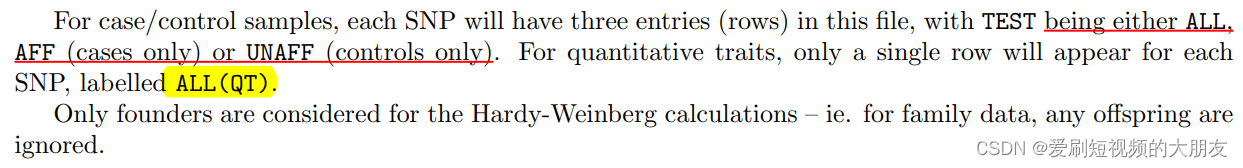 PLINK-GWAS学习5------数据质控之H-W平衡检验_chapter 5 gwas数据质控:哈温平衡-CSDN博客