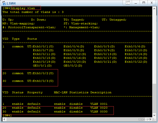 实验三 配置和实施VLAN_vlan batch 10 20-CSDN博客