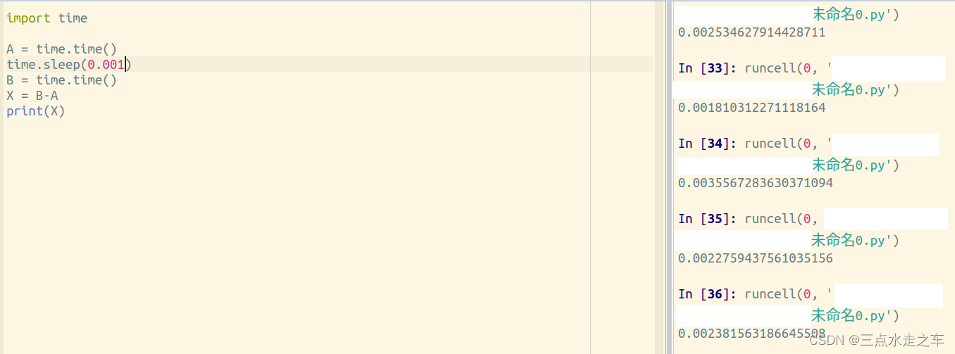 Python time.sleep的精度_python sleep精度_三点水走之车的博客-CSDN博客