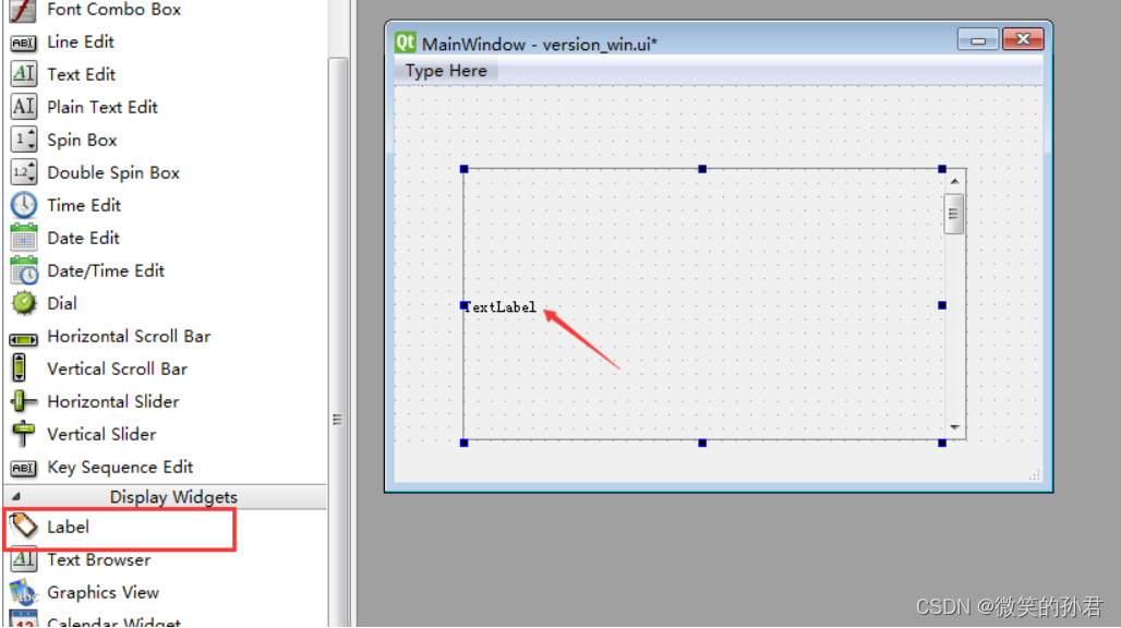 PyQt利用QScrollArea+QLabel制作一个滑动的长文本（QT Designer）_qscrollarea显示文字-CSDN博客