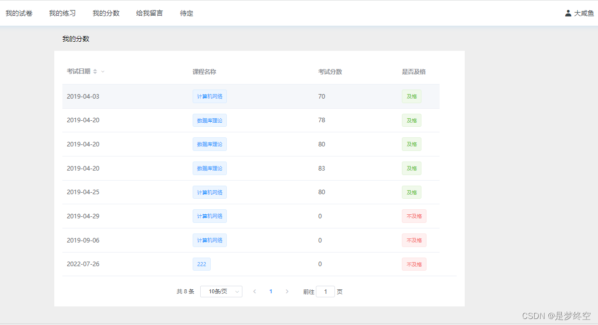 基于springbootvue的在线考试系统源代码数据库开题12000字文档 030vue答题系统 源码开源 Csdn博客