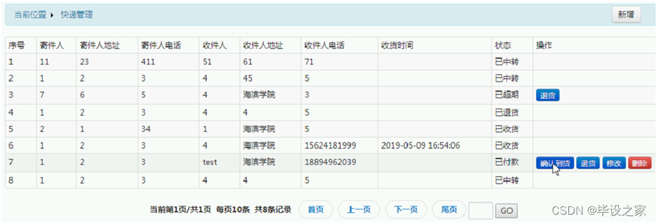 校园快递管理系统的设计与实现短信接口论文源码java267大学校园快递论文 Csdn博客