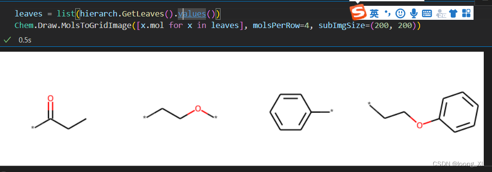 rdkit Recap、BRICS分子片段拆分与合成_brics 分子_loong_XL的博客-CSDN博客