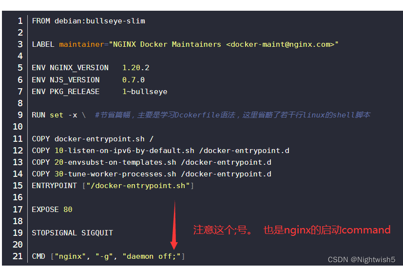 【故障排查】k8s/docker容器启动后报错 nginx: [emerg] unexpected end of parameter, expecting “；“ in command ...