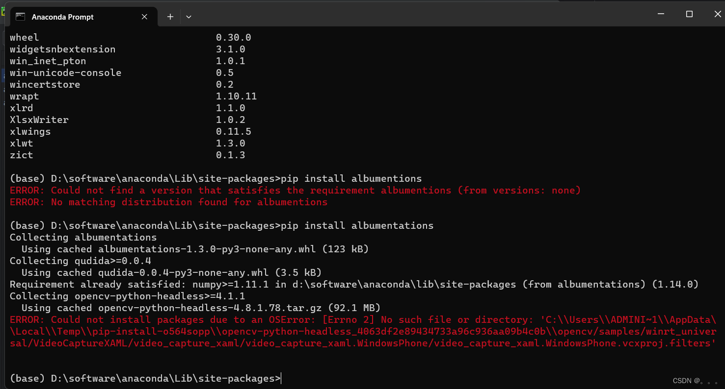 Albumentations Install