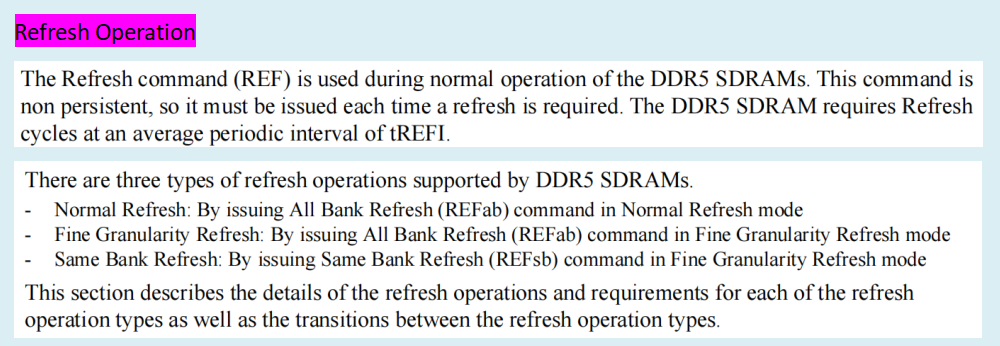 【JESD79-5之】4 DDR5 SDRAM命令描述和操作-13(refresh operation)_ddr5协议jesd79-5文档-CSDN博客
