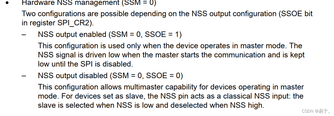 spi通信的理解（NSS，SSI,SSM位，贼恶心）_ssi协议和spi协议-CSDN博客