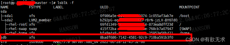 Linux磁盘挂载及格式化文件系统格式为xfsxfs格式化 Csdn博客 
