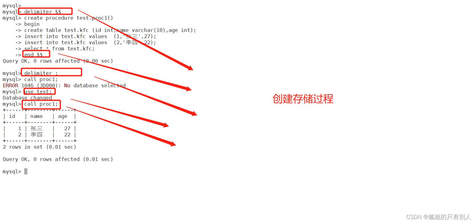 Mysql存储过程尴尬的只有别人的博客 Csdn博客 