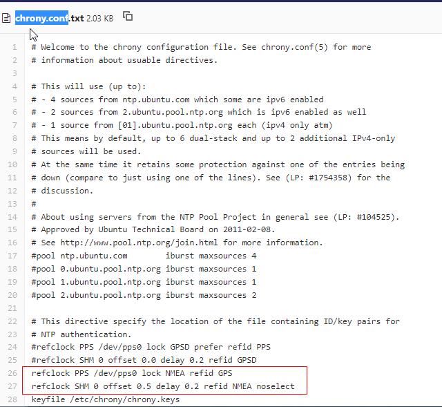 chrony.conf 配置文件修改 —— 授时同步环境搭建2_pool 0.ubuntu.pool.ntp.org iburst ...