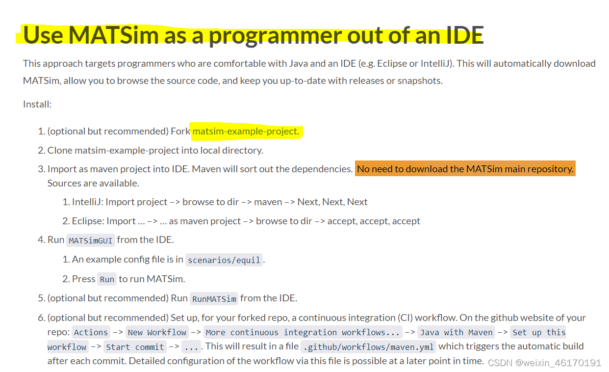 MATSIM—01安装（IDEA导入MATSim）_matsim下载-CSDN博客