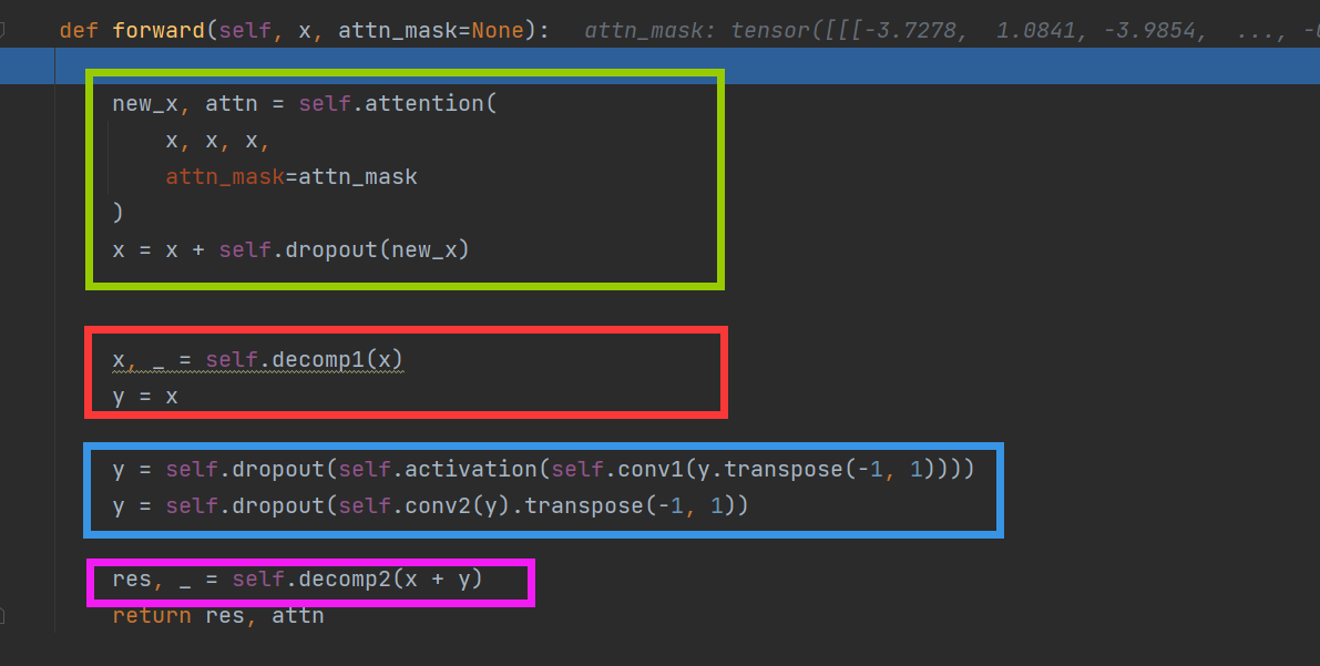 Autoformer pytorch代码解读（1）进入attention的计算之前的步骤 transformer学习笔记_autoformer代碼解讀-CSDN博客