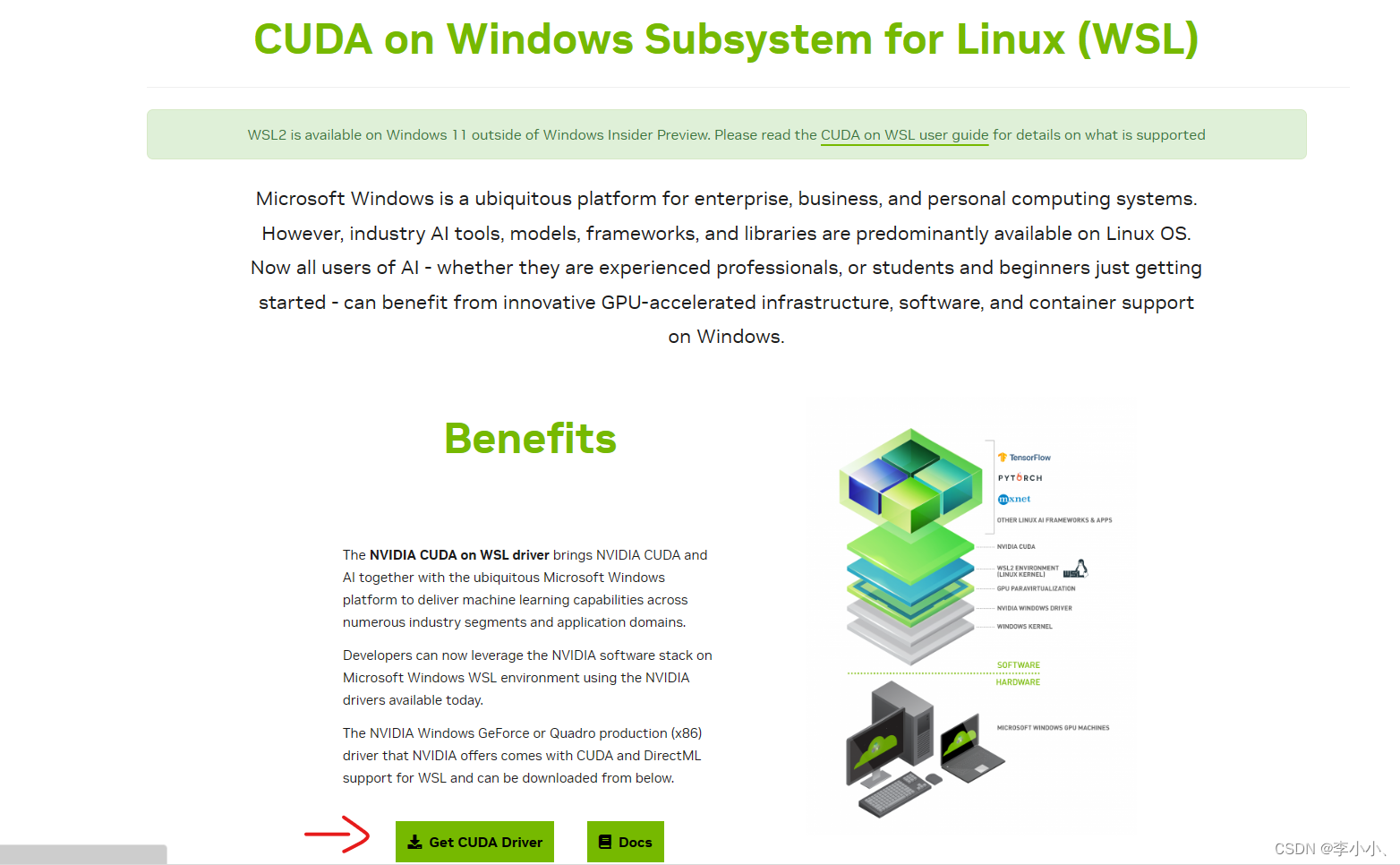 在wsl中配置GPU环境-从零开始_wsl给ubuntu分配显卡-CSDN博客